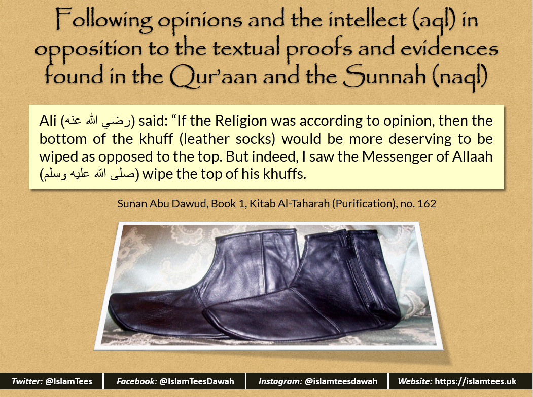 Hadith Reflection - Following Opinions and the Intellect (aql) in ...